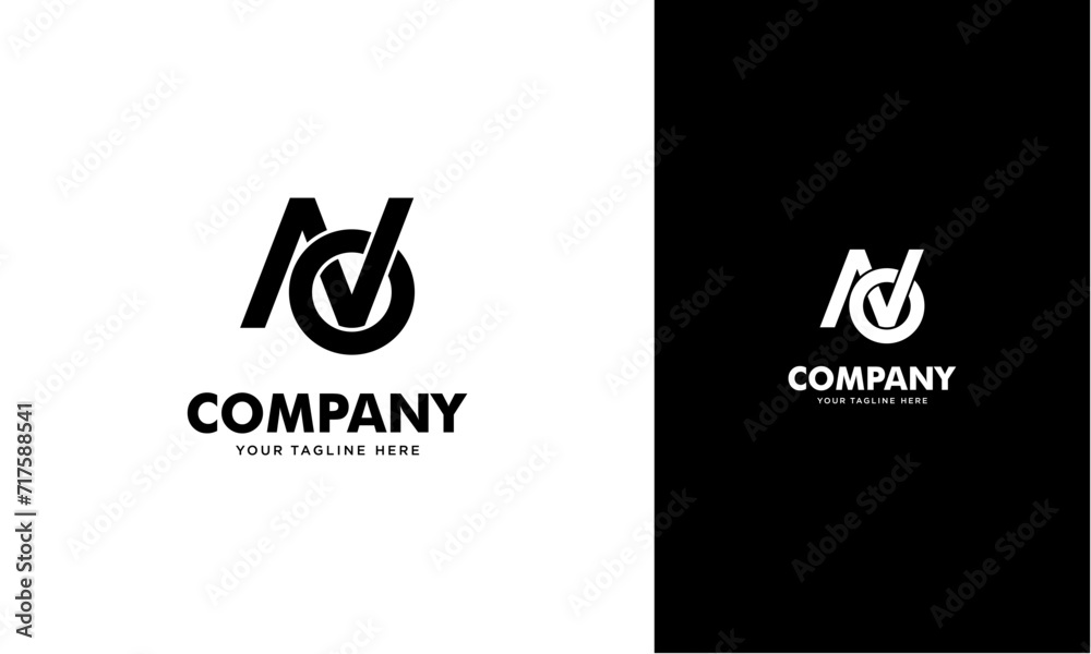 NO or ON initial logo concept monogram,logo template designed to make ...