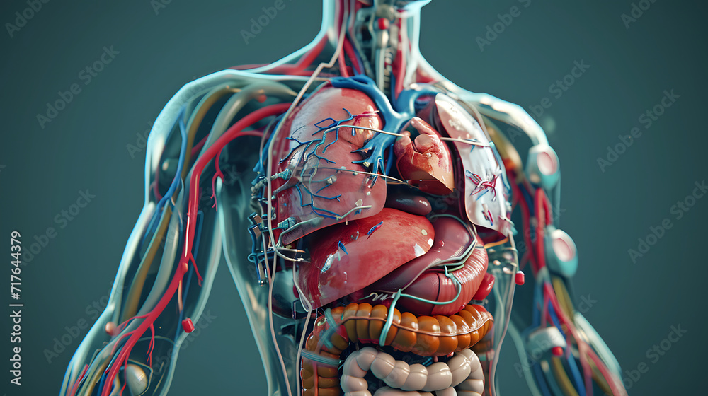 internal anatomy human body, internal organs of the human body ...