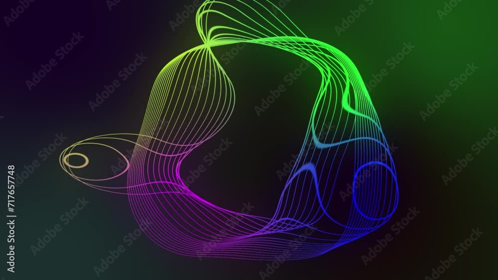 Typography animation, Abstract seamless color flooped 3D animation of ...