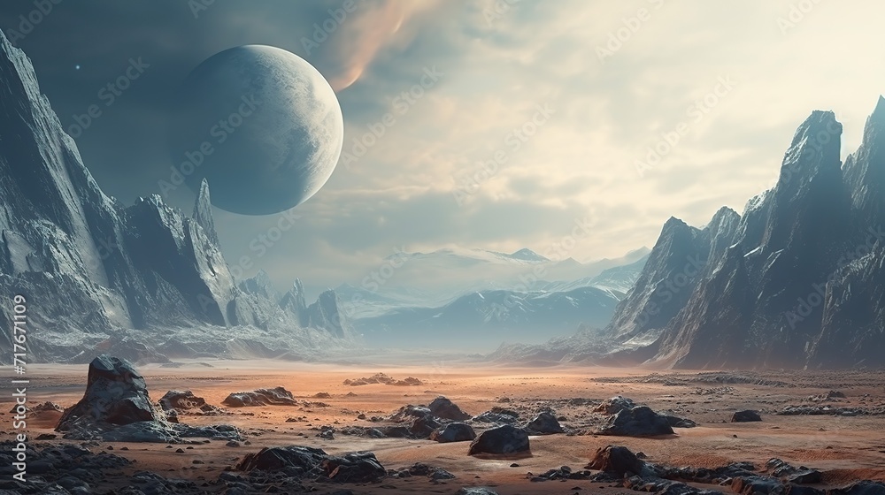 Future City 3d render. science fiction art using AI, featuring ...