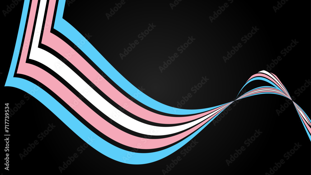 International Transgender Day of Visibility vector. Waving transgender ...
