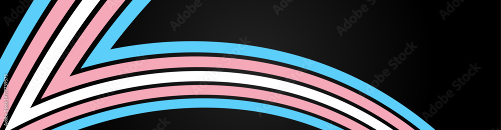 International Transgender Day of Visibility vector. Waving transgender ...