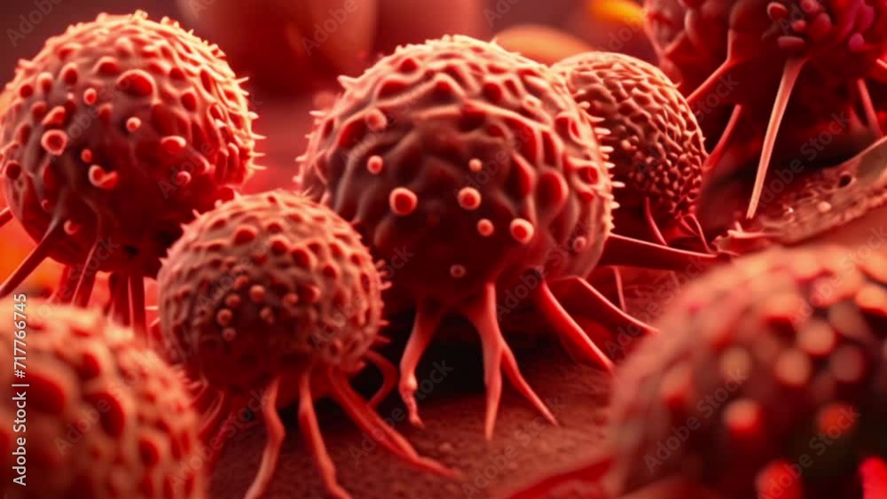 Bacteria virus or germs microorganism cells under microscope ...