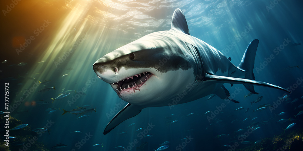 The Aquatic Fury: A Massive and Angry Big Shark Takes Center Stage ...
