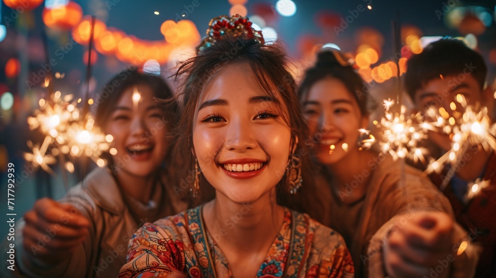 Glowing Girls' Night Out: Celebrating the Full Moon with Fireworks and ...