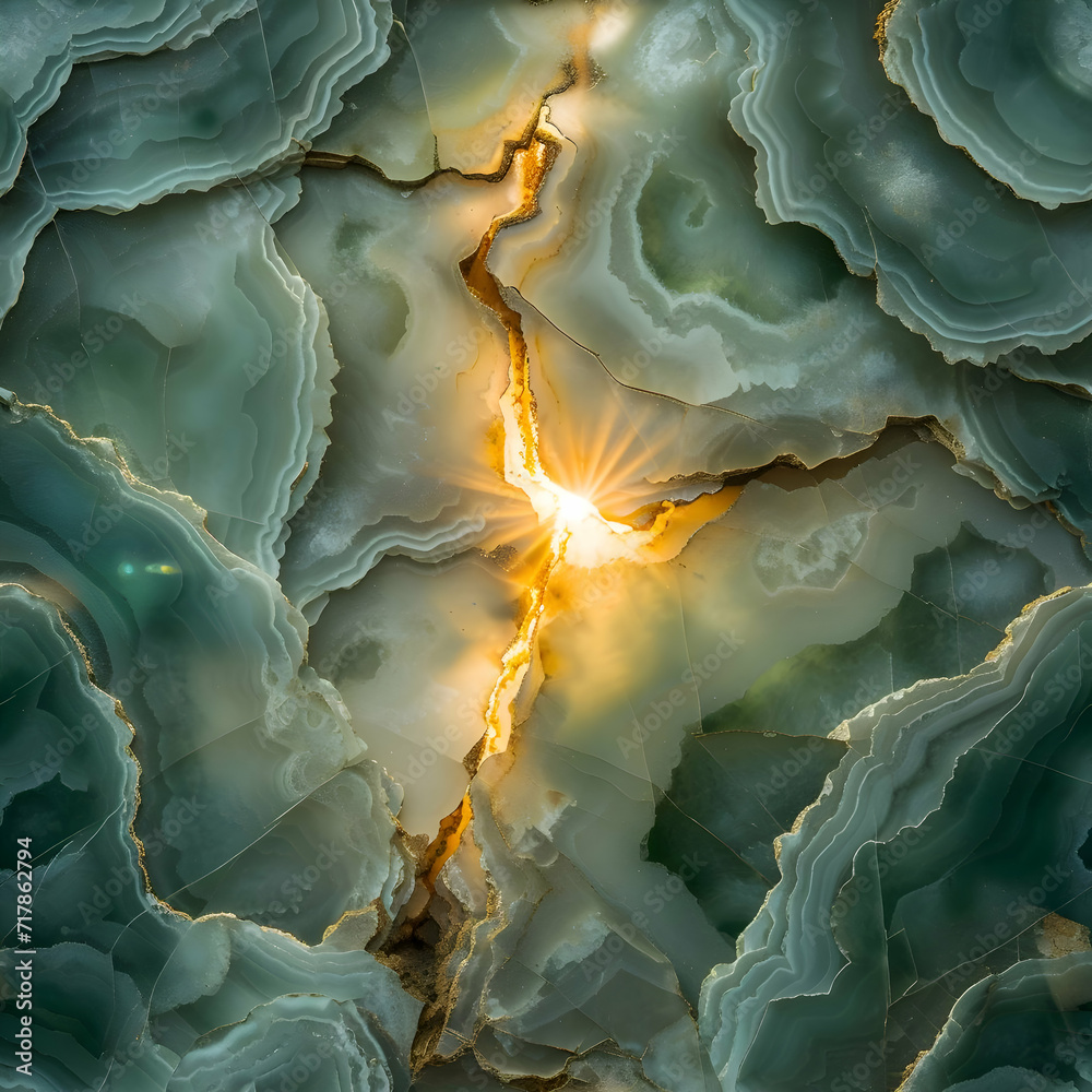 Product photography polished jade stone slab with light sun glares ...