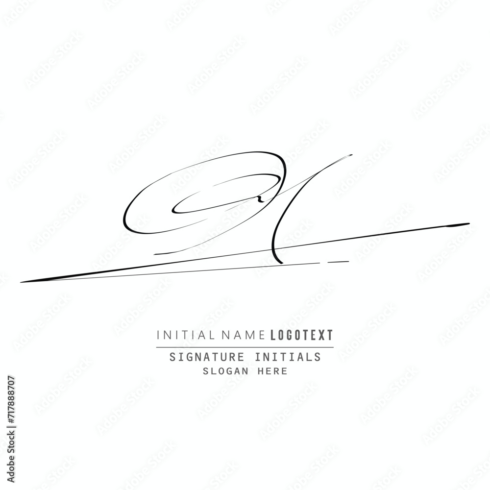 SIGNATURE INITIAL LETTER m, Brushstroke As Letter Logo Design. luxury ...