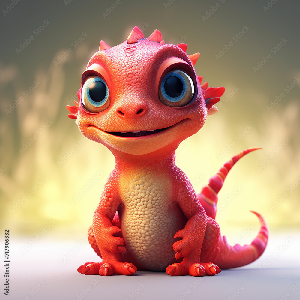 3d rendered photo of cartoonish funny character made with generative AI ...
