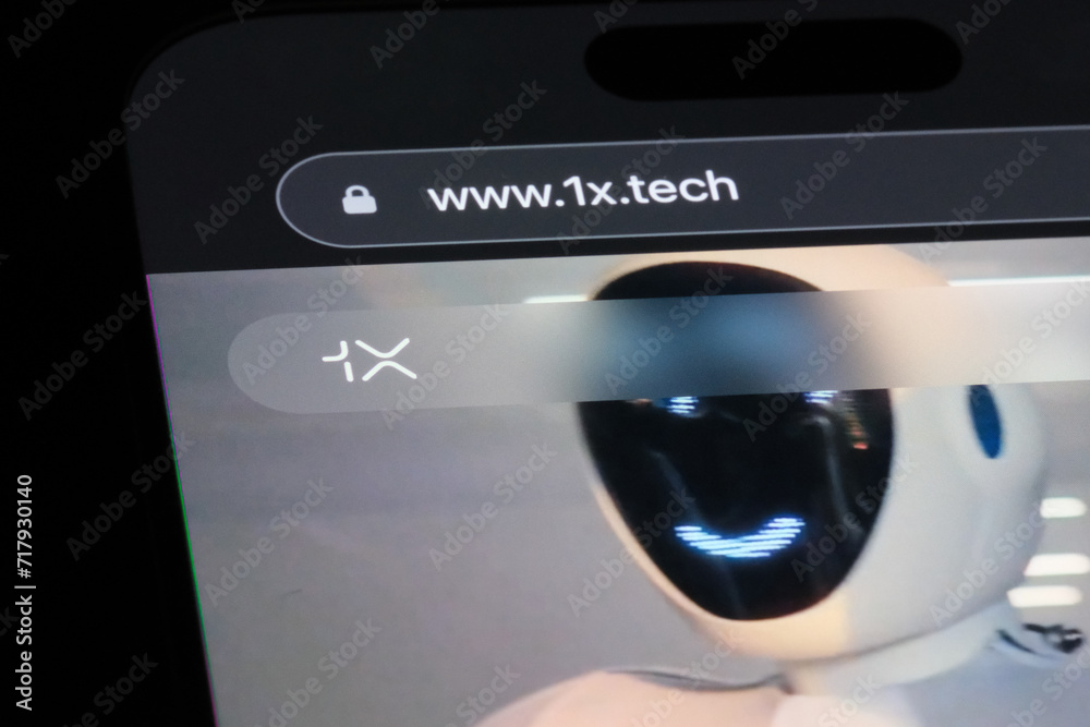 Shanghai,China-Jan.24th 2024: 1X Technologies brand logo sign on ...