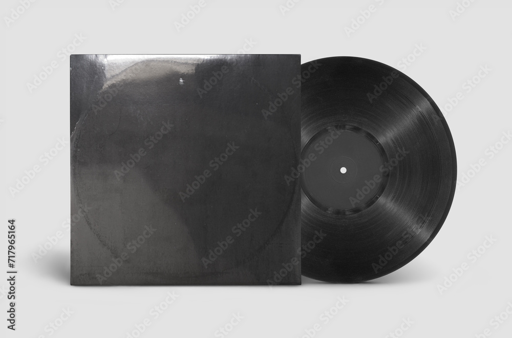 Vinyl Record Album EP Cover Texture Mockup. Realistic paper overlay ...