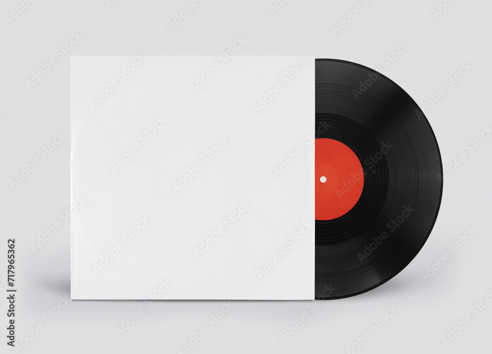 Vinyl Record Album EP Cover Texture Mockup. Realistic paper overlay ...