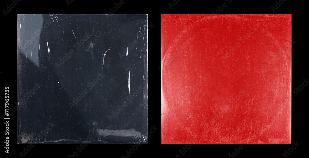 Vinyl Record Album EP Cover Texture Mockup. Realistic paper overlay ...