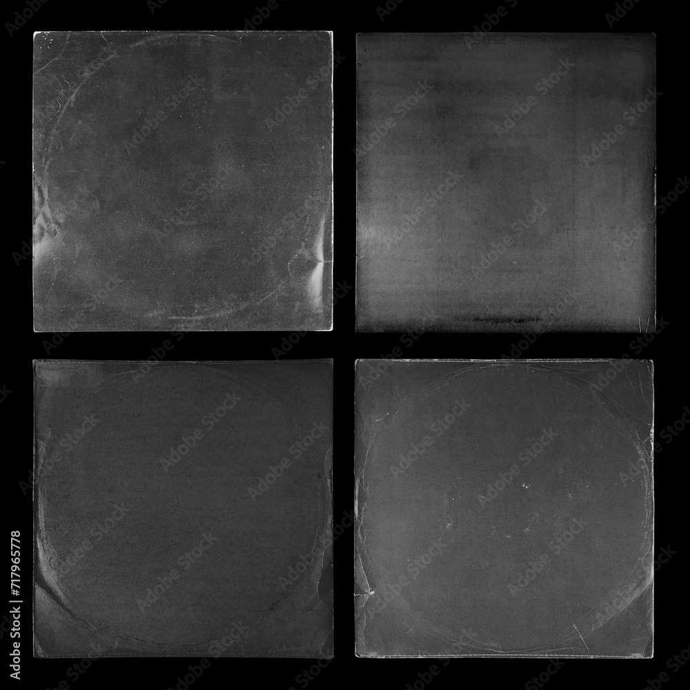 Vinyl Record Album EP Cover Texture Mockup. Realistic paper overlay ...