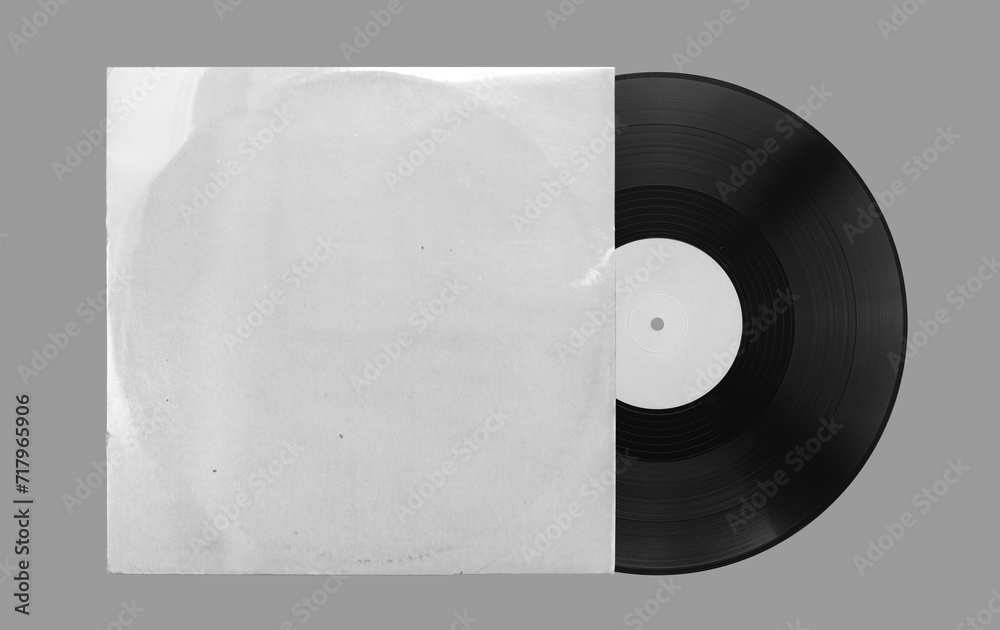 Vinyl Record Album EP Cover Texture Mockup. Realistic paper overlay ...