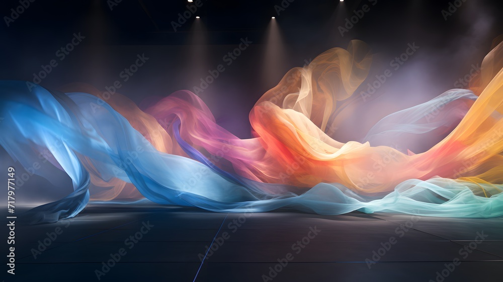 Dynamic streamers dance in the air, enhancing the lively ambiance with ...