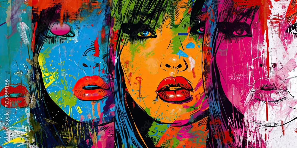 Grunge Gallery: Collage of Faces. A Gallery with Grunge-era Art and 90s ...