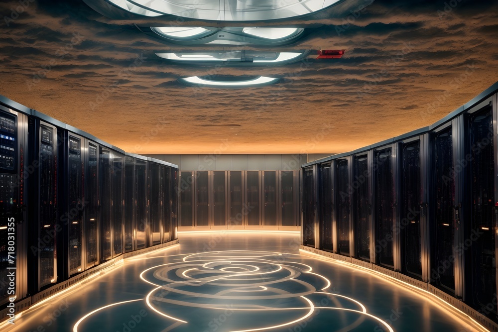 "Explore the cutting-edge world of quantum computing, where sleek ...