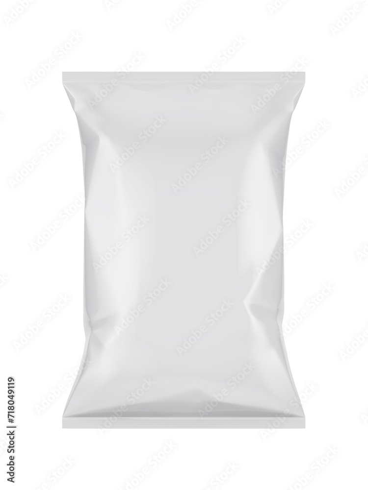 Blank chips bag mockup Stock Illustration | Adobe Stock
