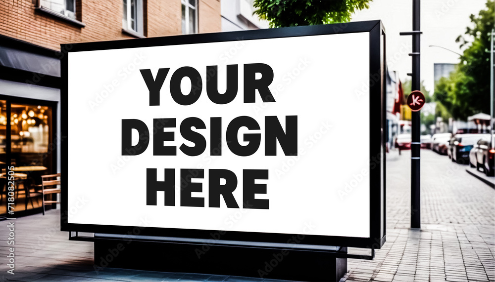 Mockup billboards or white promotional posters for marketing ...