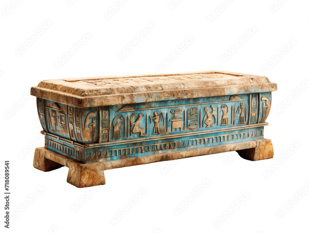 Sarcophagus, isolated on a transparent or white background Stock ...