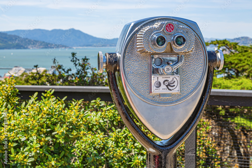Coin operated binoculars or telescope popular in United States on ...
