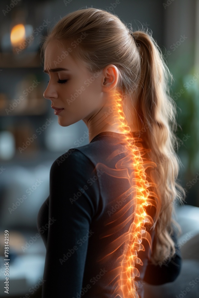 Woman With Back Turned, A Candid Capture of Enigmatic Presence Stock ...