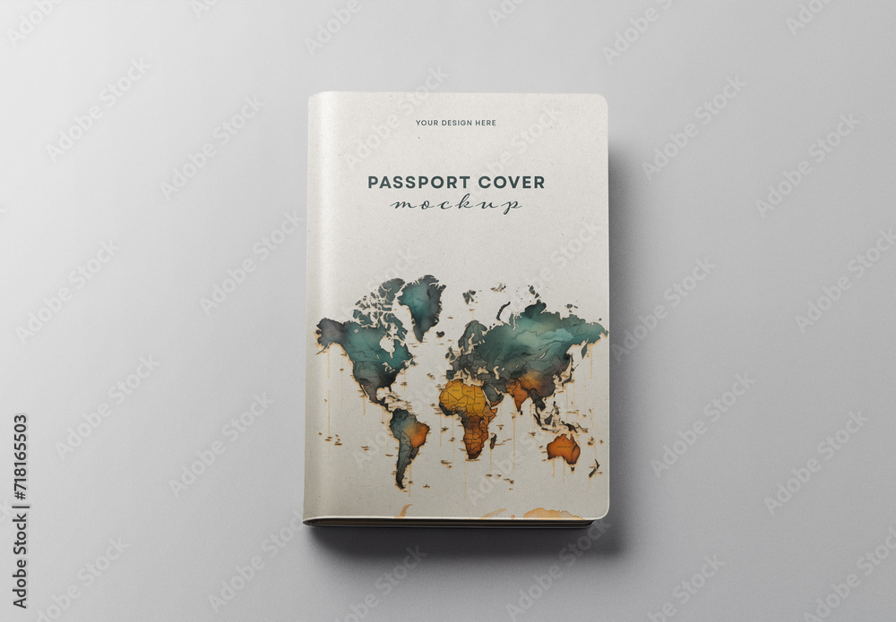 Passport Cover Mockup Generated with AI Stock Template | Adobe Stock