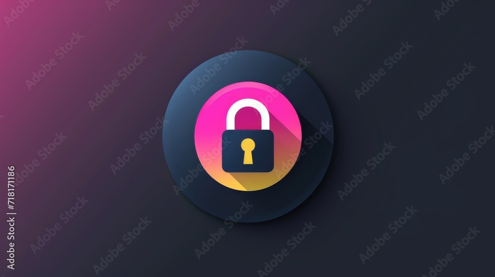 Round icons for security or privacy apps that keep things simple ...