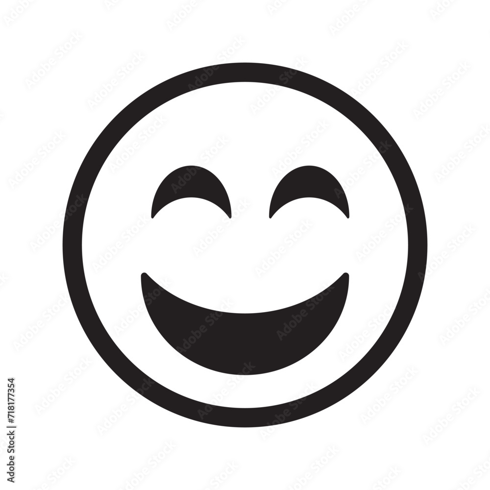 Smiley face icon. Smile Emoji icon. smile face emoticon icon. Emoji ...