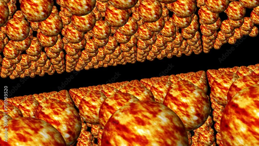 Camera Flying Through Multiple Sun In Space, Multiverse Science Fiction ...