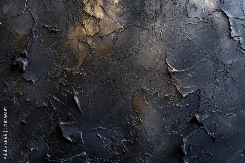 Black Venetian Decorative Plaster. Сoncept Luxury Home Accent Wall ...