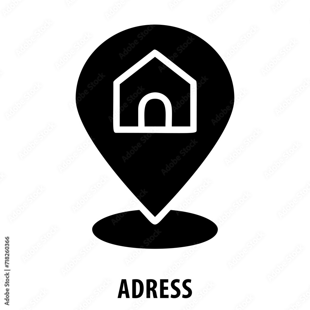 Address icon, PNG, location, place, destination, residence, spot, map ...