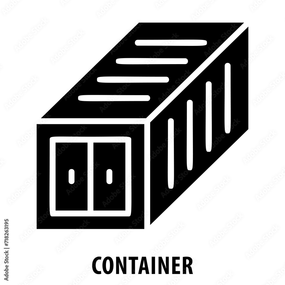 Container, shipping, logistics, cargo, delivery, freight, transport ...