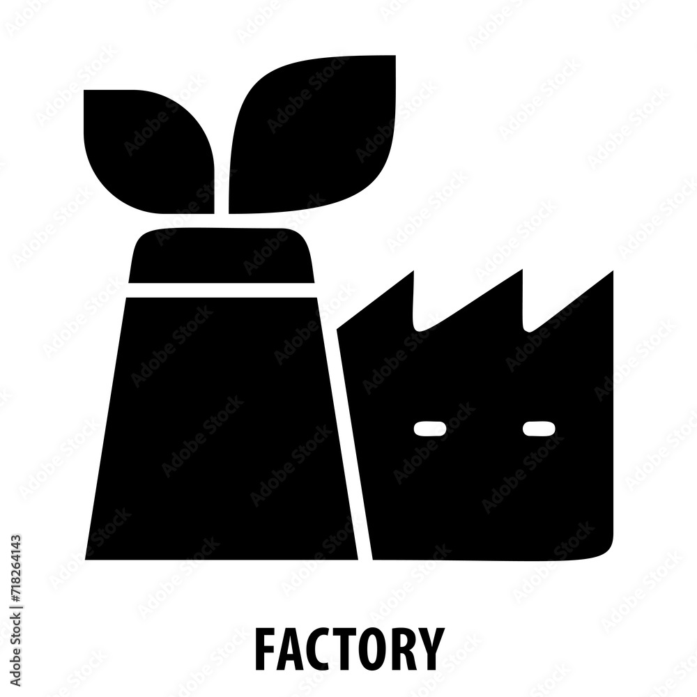 Factory, industry, manufacturing, production, factory icon, industrial ...