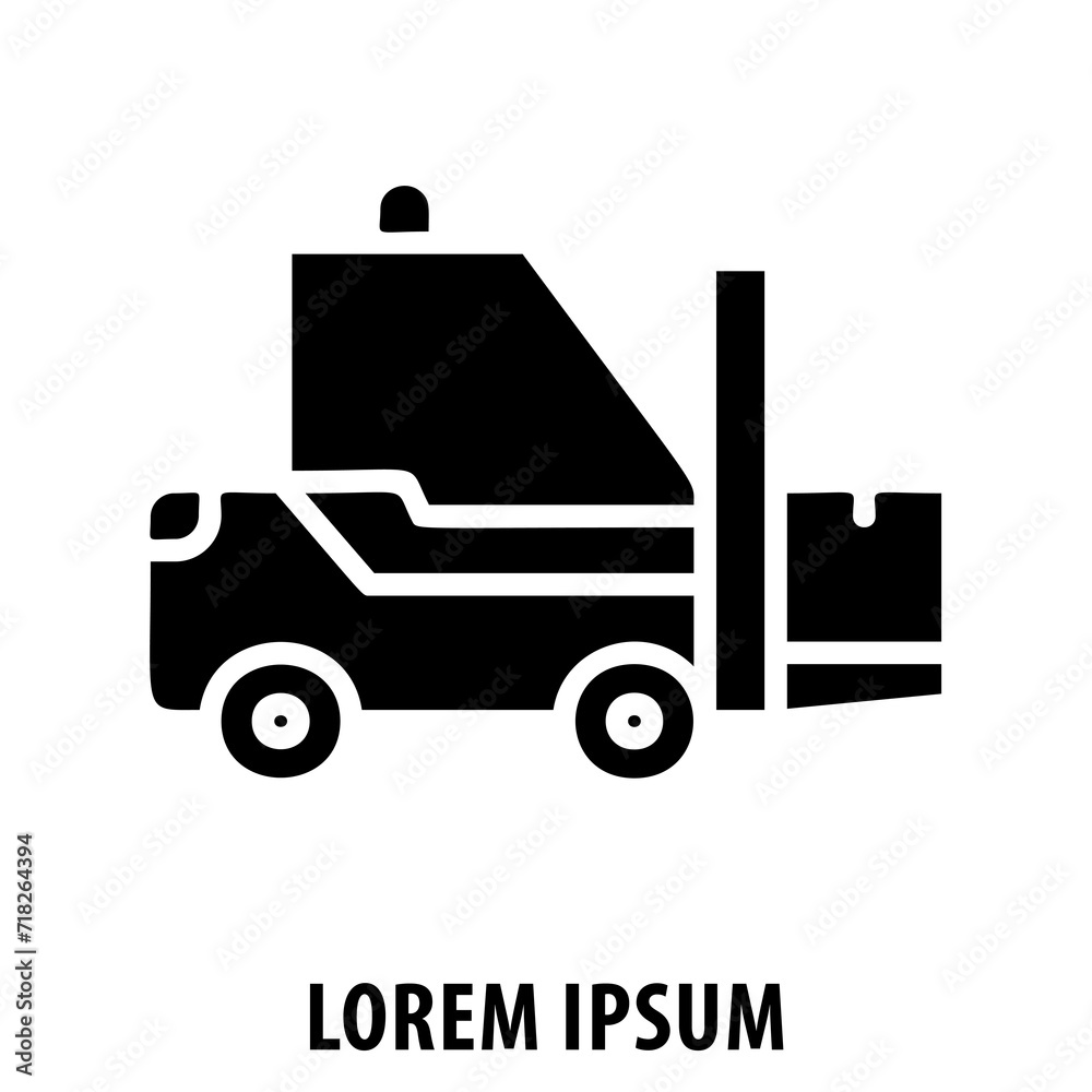 Forklift, warehouse, forklift truck, forklift icon, logistics ...