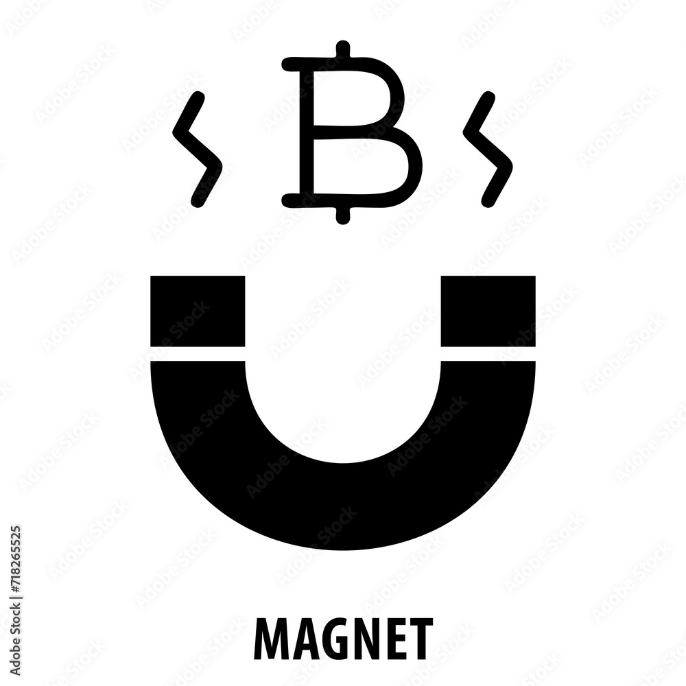 Magnet, attraction, magnet icon, magnetic, magnetic force, attraction ...