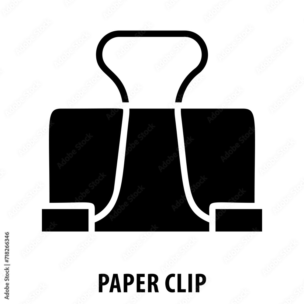 Paper clip, stationery, paper clip icon, office supplies, attachment ...