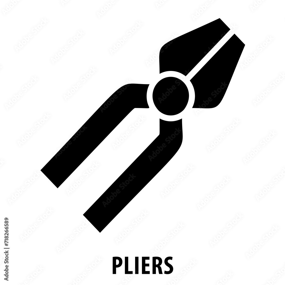 Pliers, tool, pliers icon, hand tool, construction, repair, pliers ...