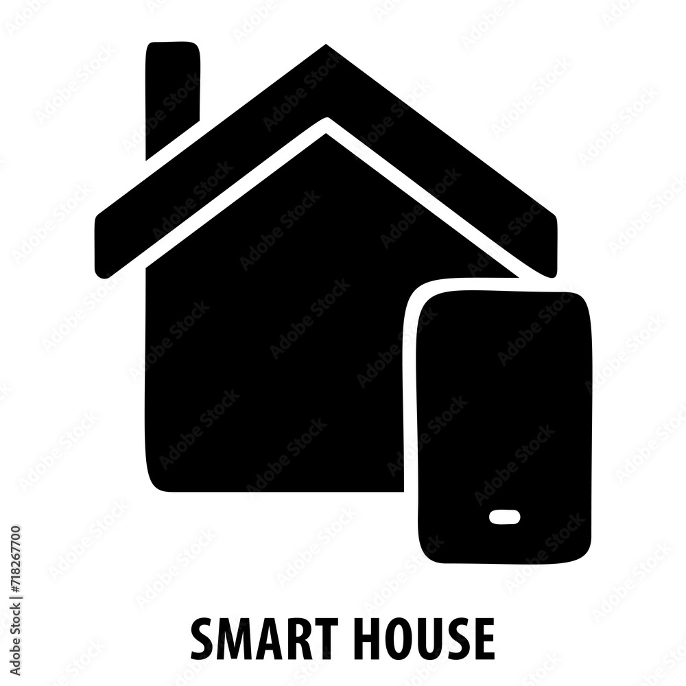 Smart house, home automation, intelligent home, technology, connected ... Smart house, home automation, intelligent home, technology, connected ...
