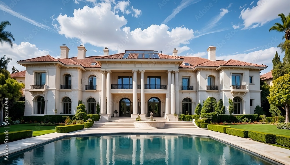 A mesmerizing capture of Beverly Hills Road, California, Ultra luxury ...