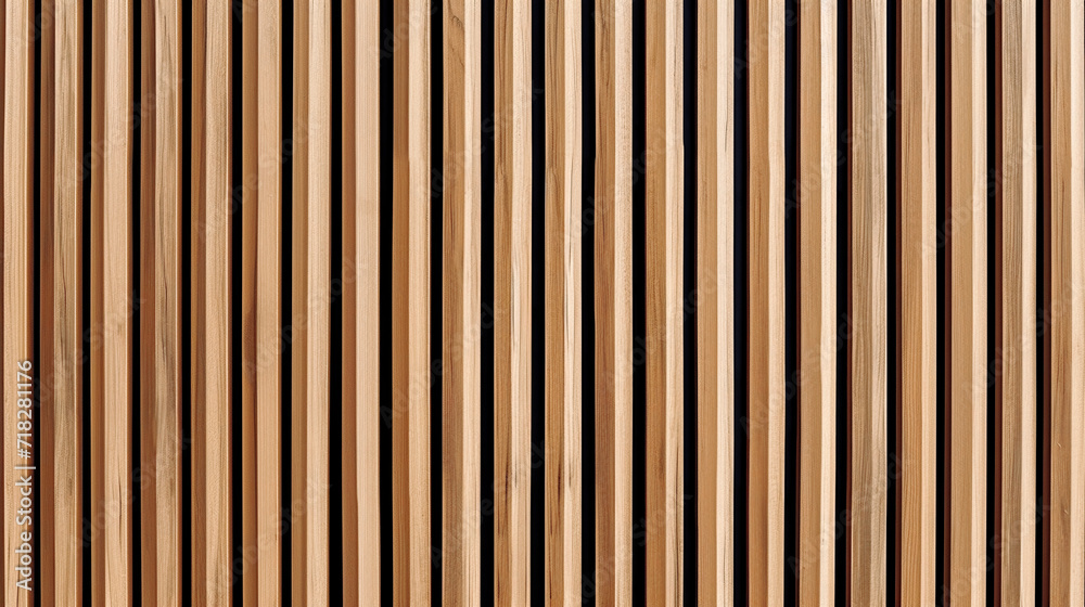 vertical wood panels - uniform pattern in natural colors - slats evenly ...