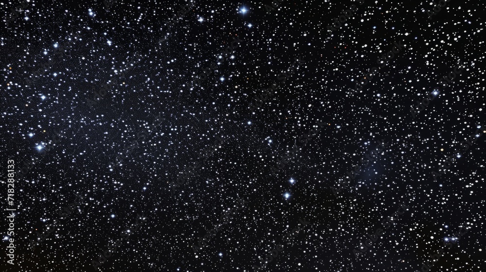 Deep black night sky filled with countless twinkling stars, showcasing ...
