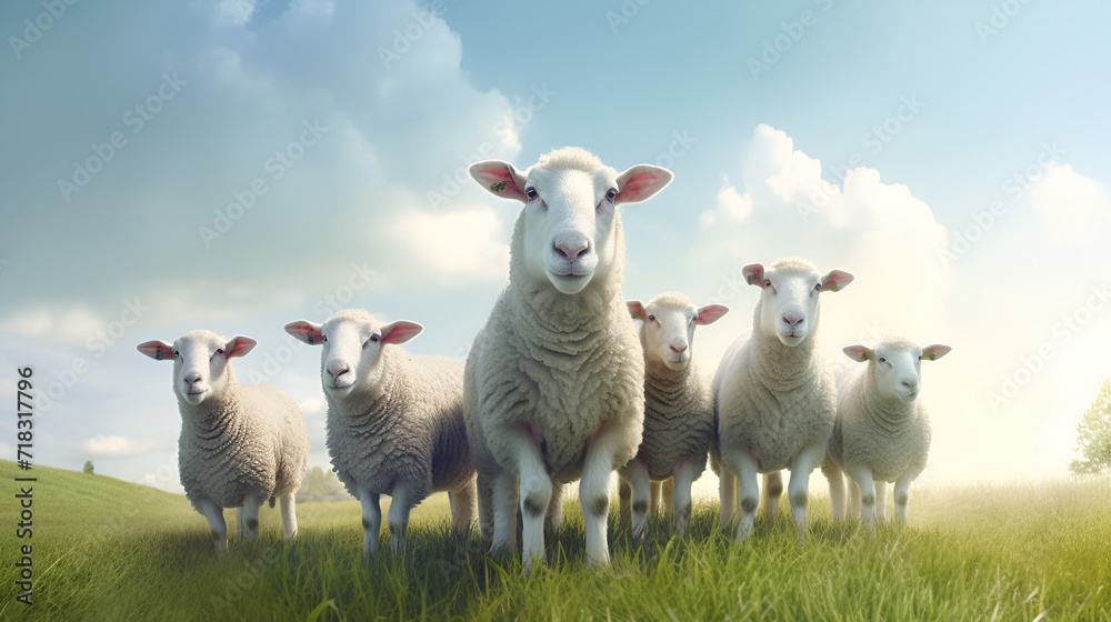 Beautiful Sheep Design, Perfect for your Project or Wallpaper, Ai ...