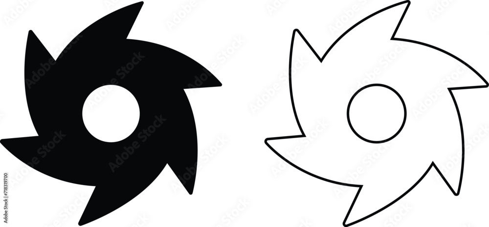 Creative vector of hurricane scale indication icon symbol set isolated ...