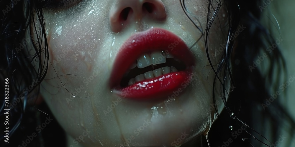 Vampire Dramatic Expression of Raw Emotion: A Vampire Scream Captured ...