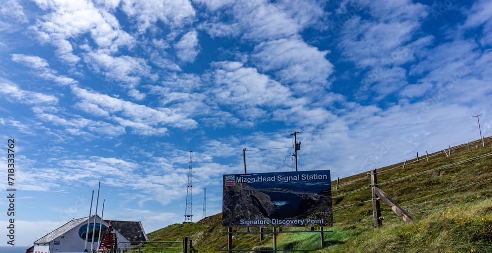 The Mizen Head Signal Station, Cork, Ireland. The building is now a ...