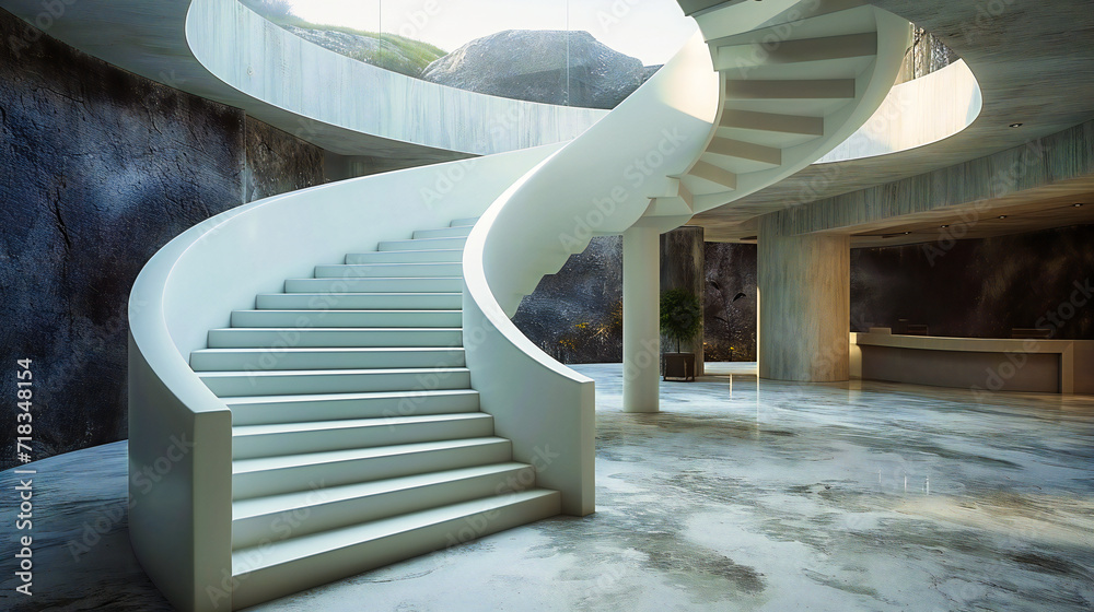 Ancient Staircase in a Vintage Building, Architectural Beauty and ...