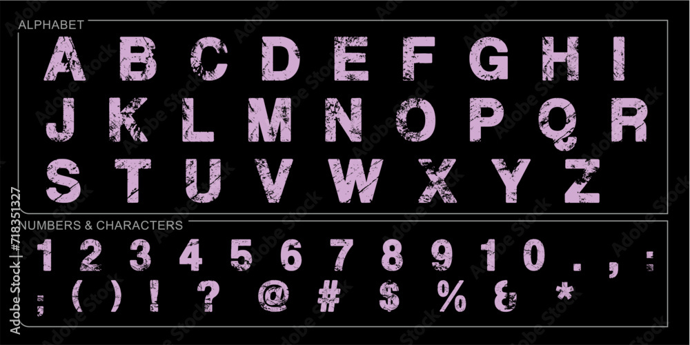 Alphabet Split Monogram, Split Letter Monogram, Alphabet Frame Font ...