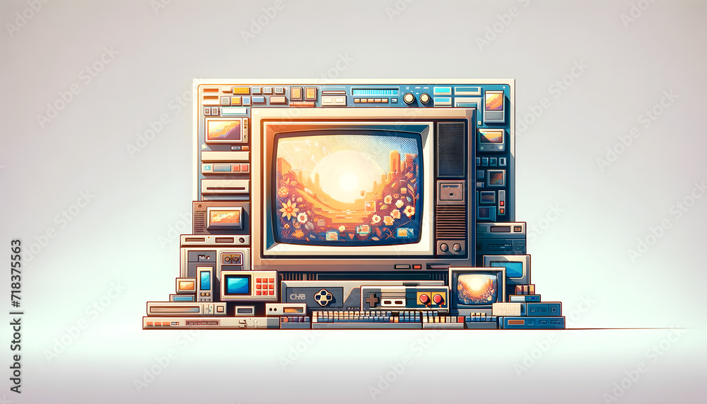 Retro-Futuristic Tech Nostalgia - Vintage Electronics and CRT TV ...