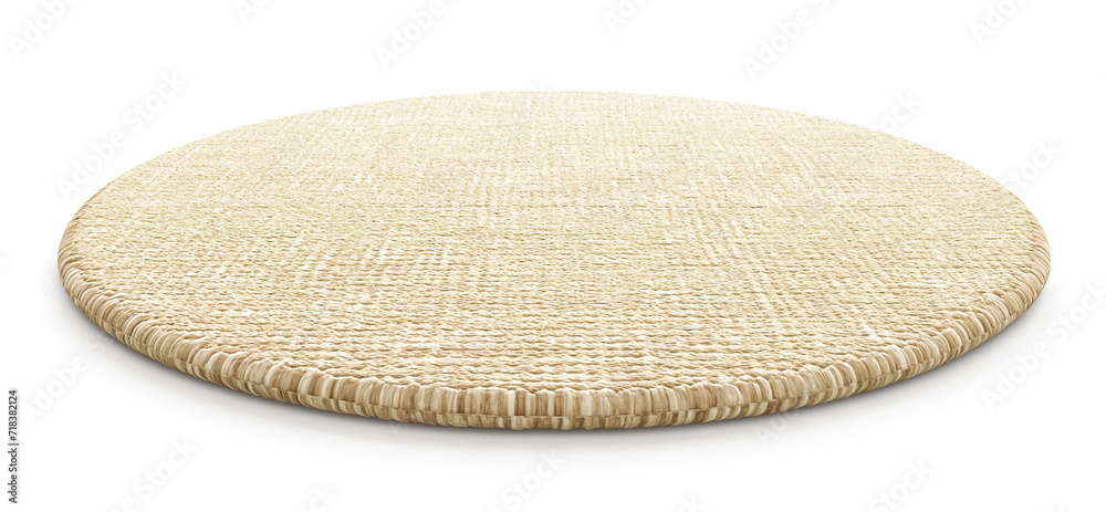 Round carpet or rug isolated on white transparent background, png ...